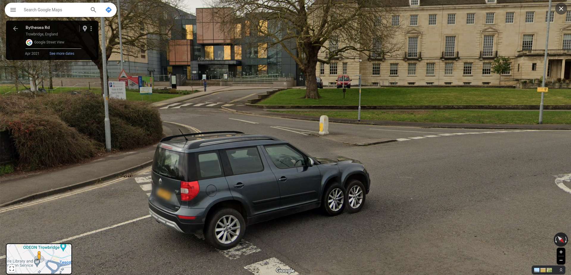 Six-Wheel Škoda Yeti - STREETVIEWFUN