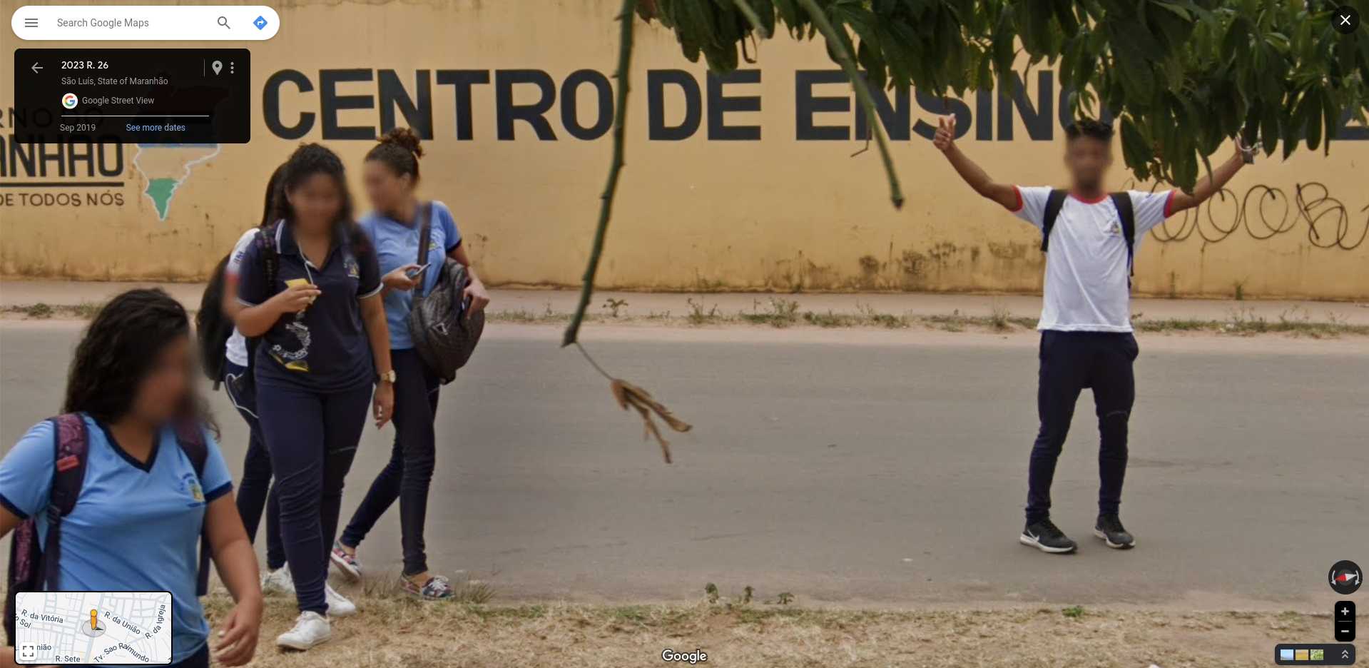 Peace sign for Google - STREETVIEWFUN