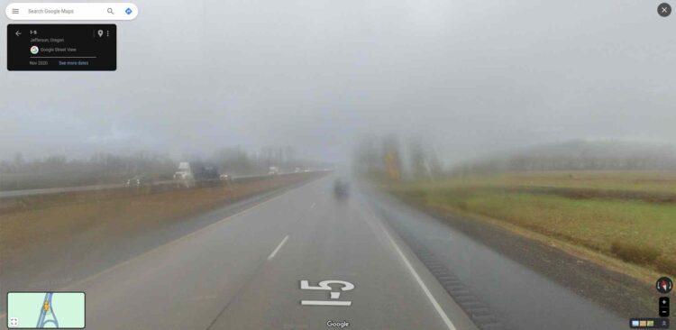 Google in rain in Oregon 🌧 - STREETVIEWFUN
