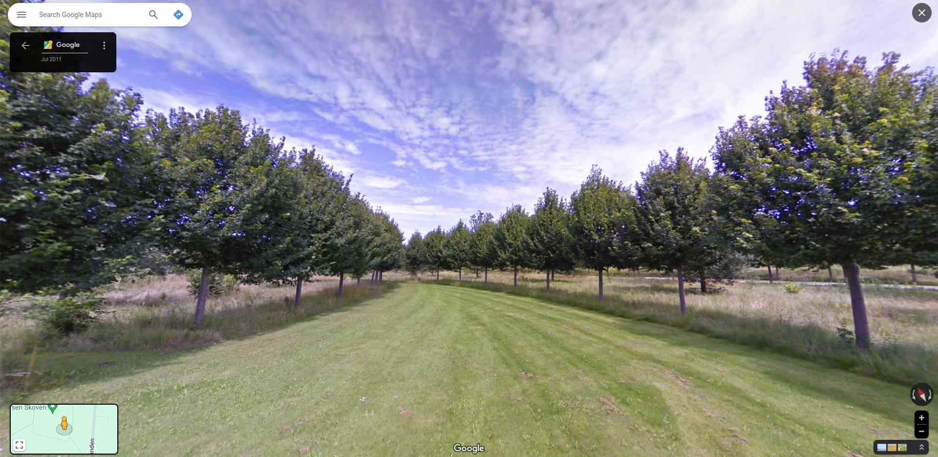 The park of the strange face, made of tree in Denmark - STREETVIEWFUN