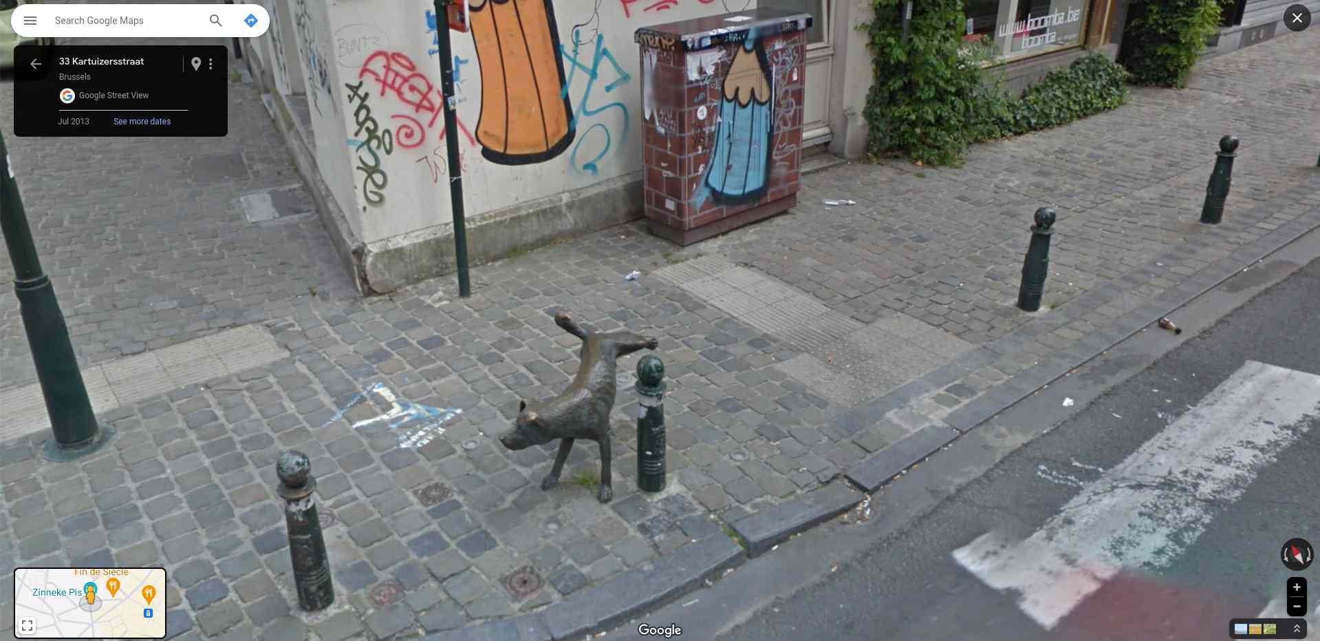 A weird statue in Belgium - STREETVIEWFUN