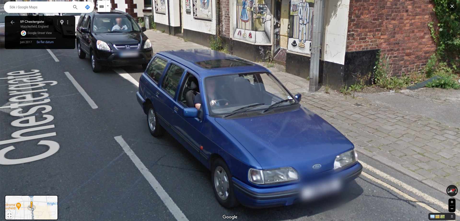 Blue Ford Sierra Estate - STREETVIEWFUN
