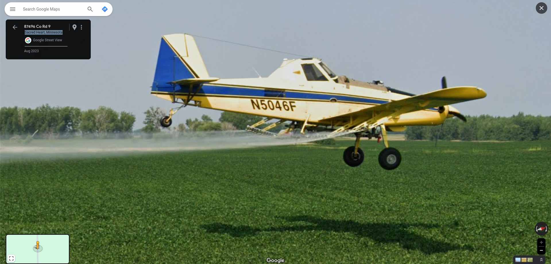 Farm plane - STREETVIEWFUN
