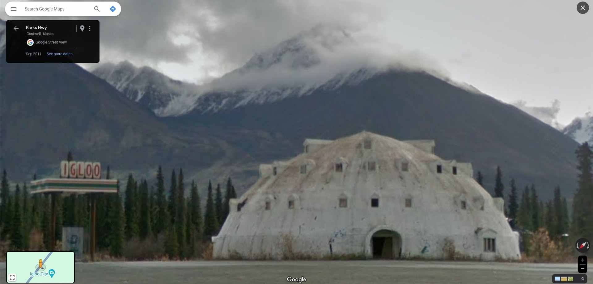 Igloo City ghost town - STREETVIEWFUN
