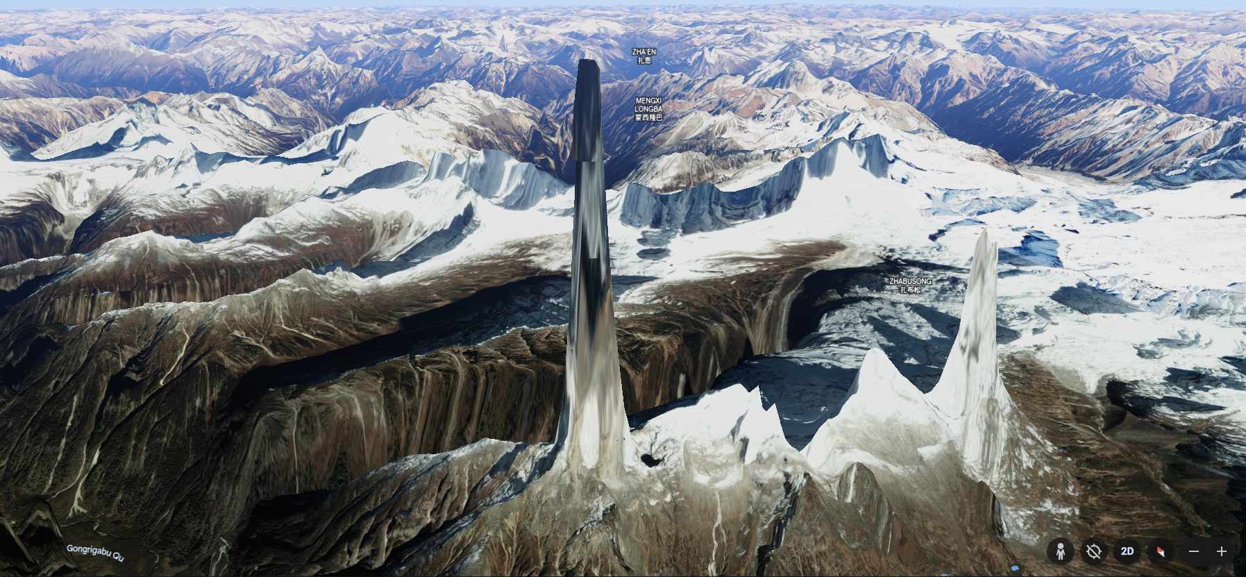 Strange anomaly in the mountain of Tibet - STREETVIEWFUN