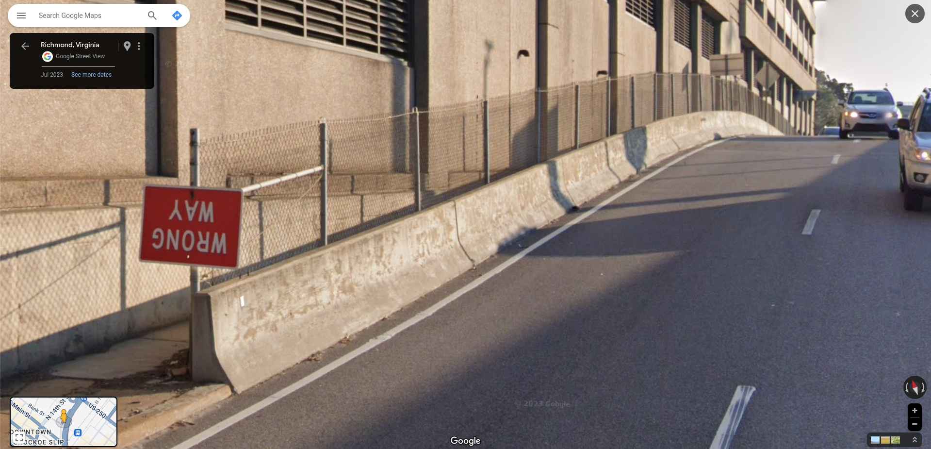 ʎɐʍ ƃuoɹʍ - STREETVIEWFUN