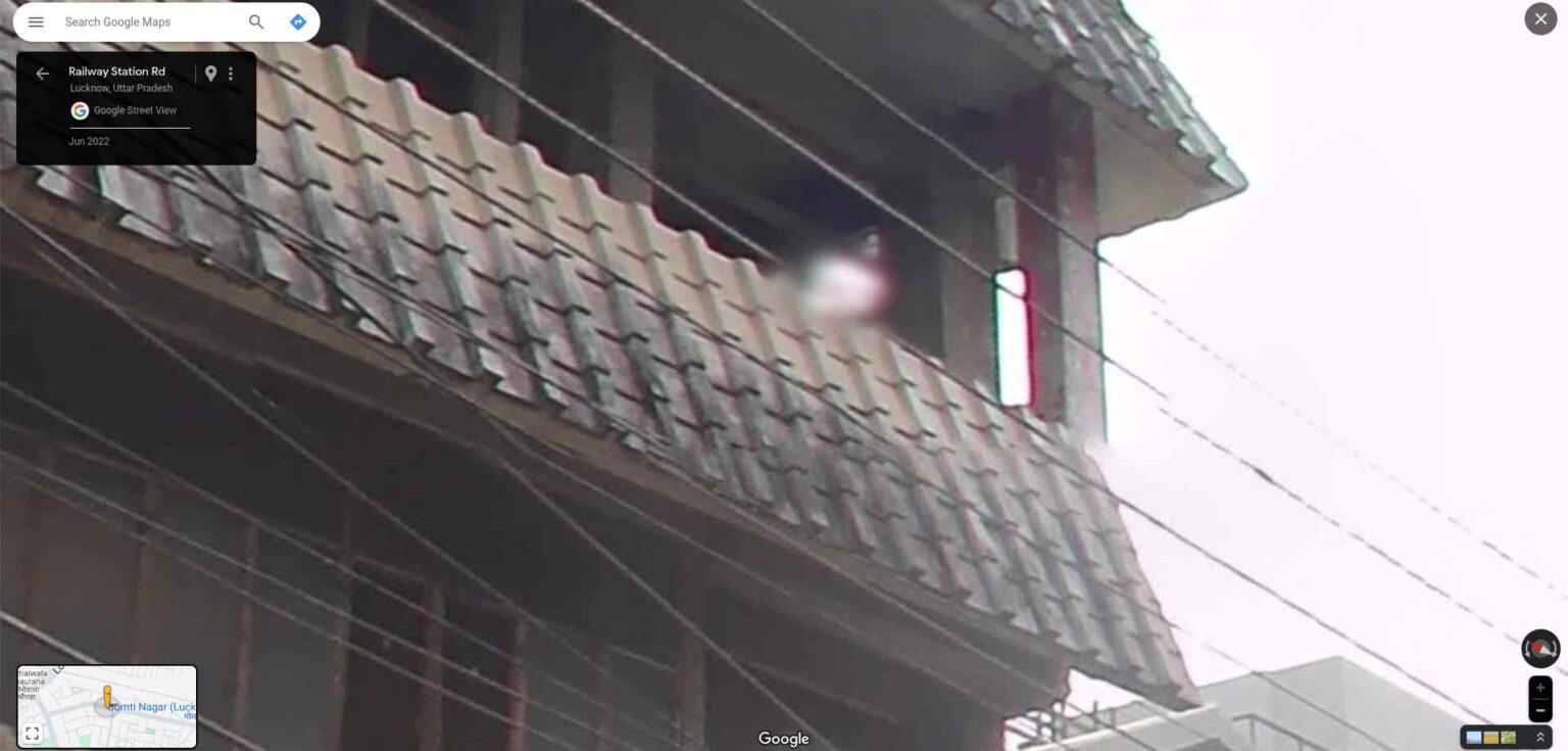 Google Street View camera captured ghost in Lucknow, India - STREETVIEWFUN