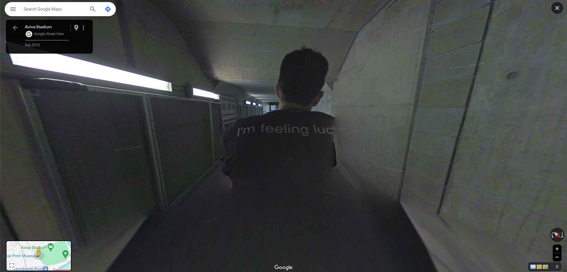 Google trike driver feeling lucky - STREETVIEWFUN