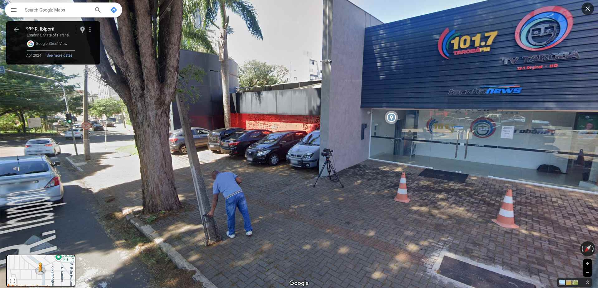 TV TAROBÁ camera filming the Google car? - STREETVIEWFUN