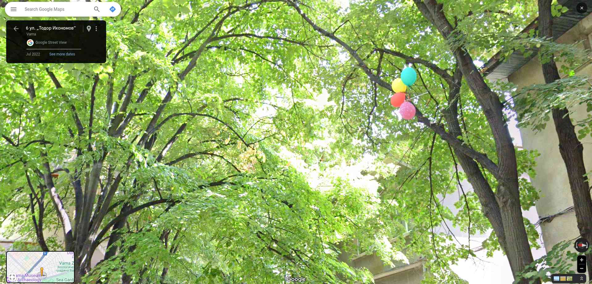 Oh no! Some kid lost balloons - STREETVIEWFUN