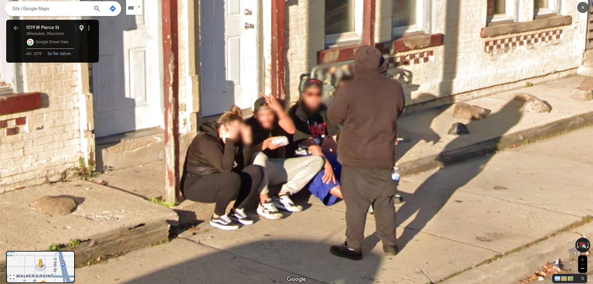 Not a good way to greet Google - STREETVIEWFUN
