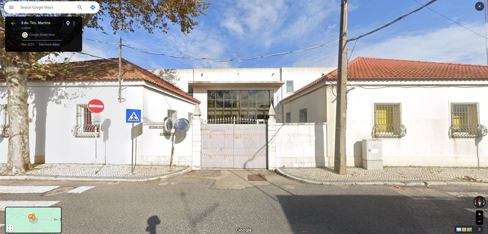 Satellite images of a prison in Lisbon, Portugal unblurred - STREETVIEWFUN
