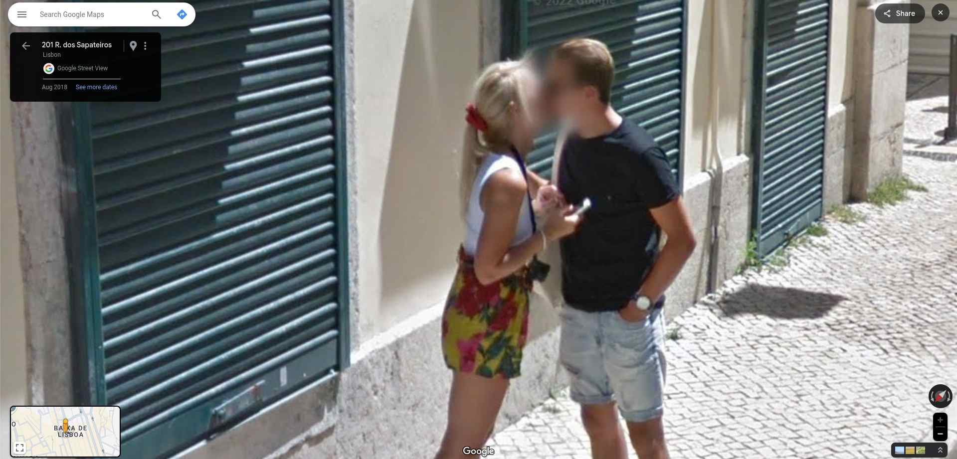 Google Kiss Cam - STREETVIEWFUN