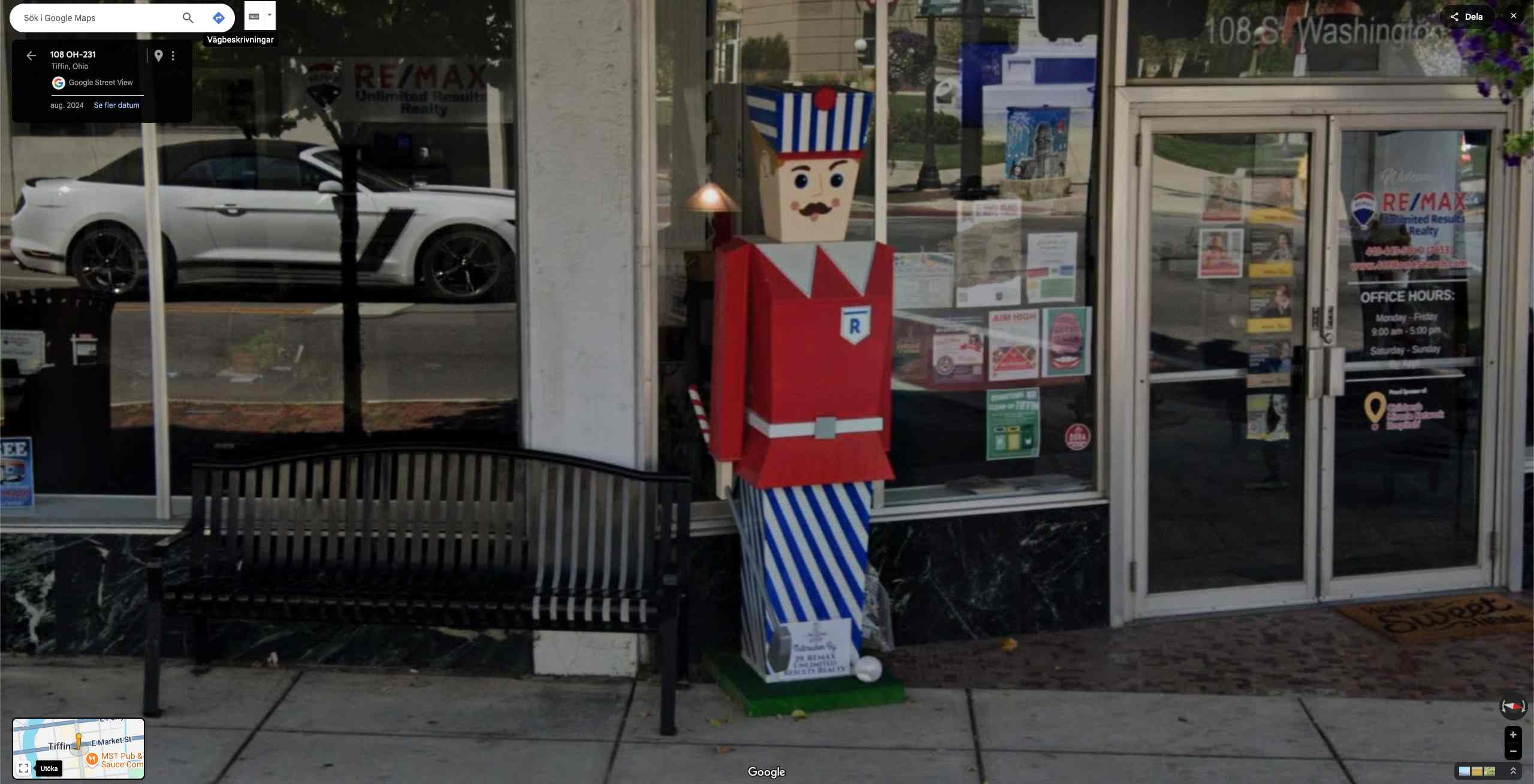 He's just standing there... MENACINGLY! - STREETVIEWFUN