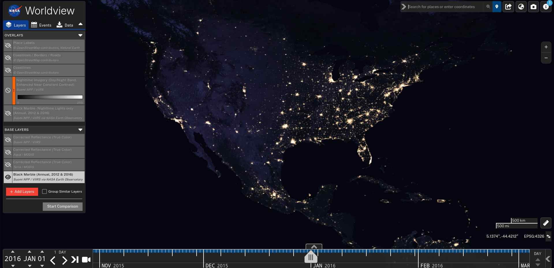 TUTORIAL: Learn how to enable NASA city lights visualization in Google ...