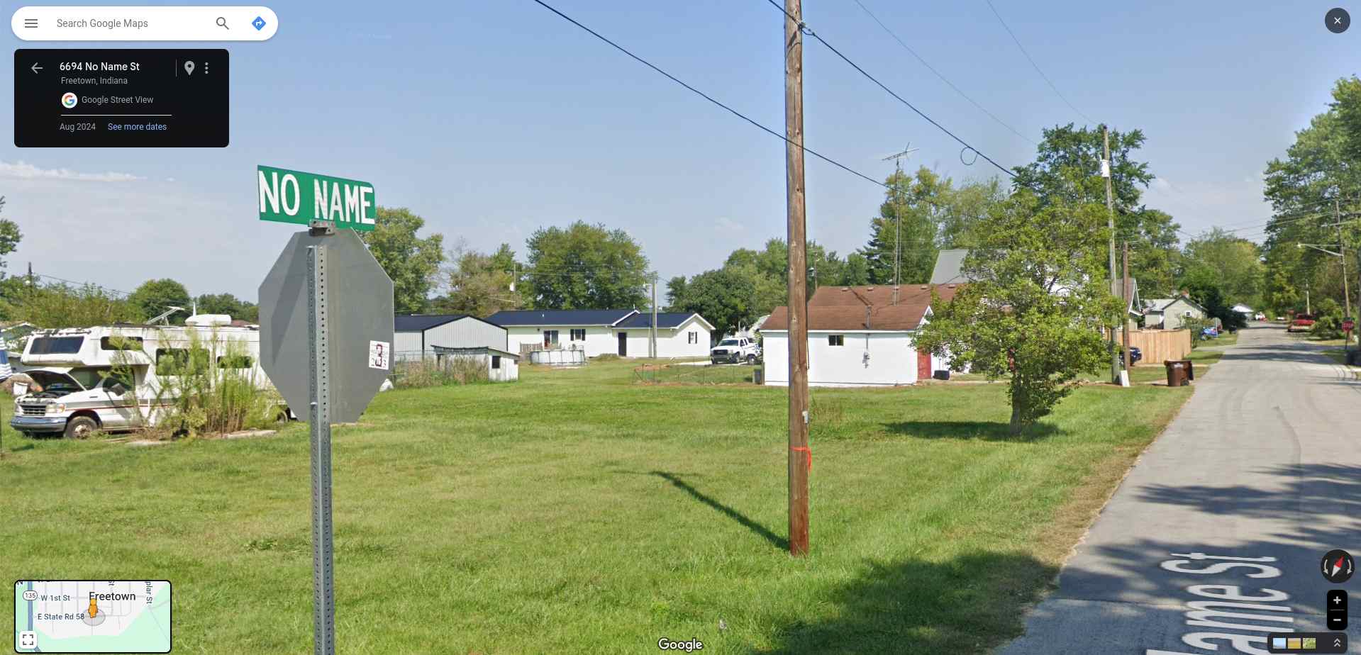 The street without a name - STREETVIEWFUN