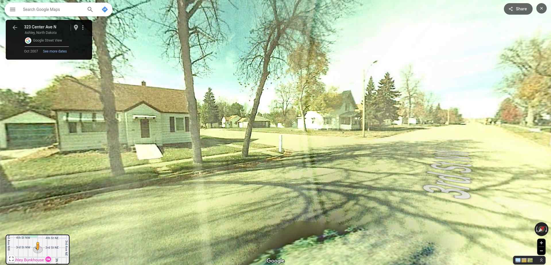 Weird glitch in North Dakota - STREETVIEWFUN