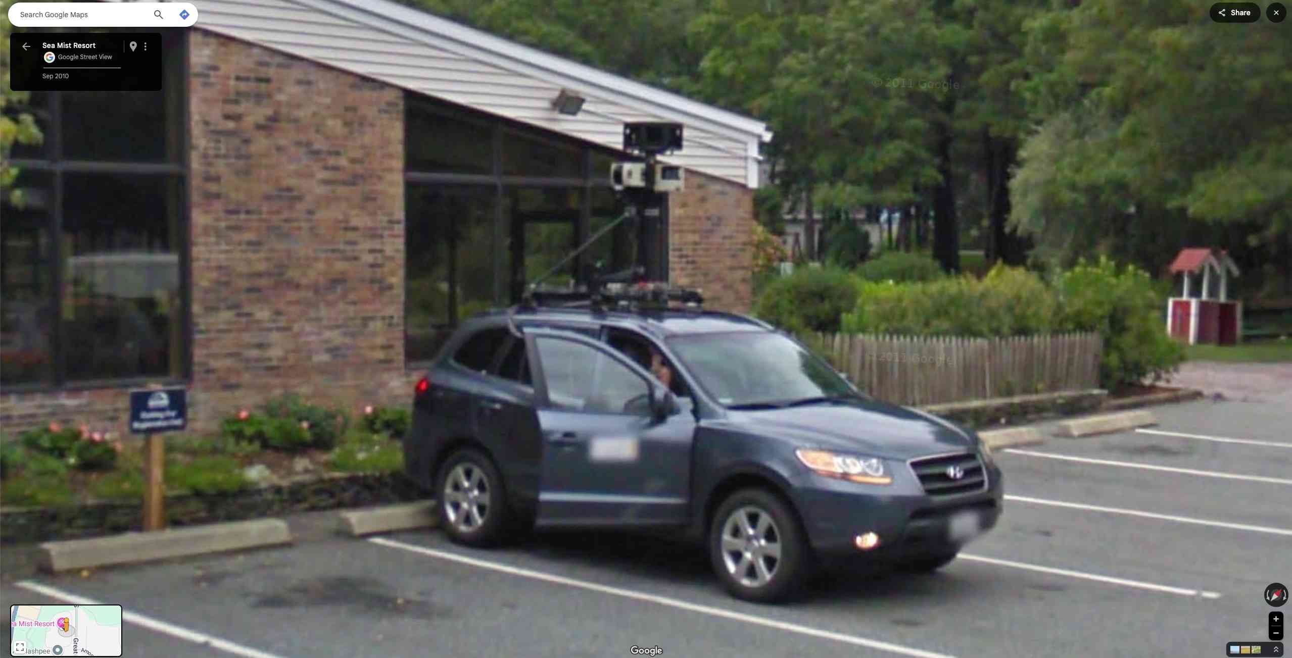 Google car with gen 2 camera - STREETVIEWFUN