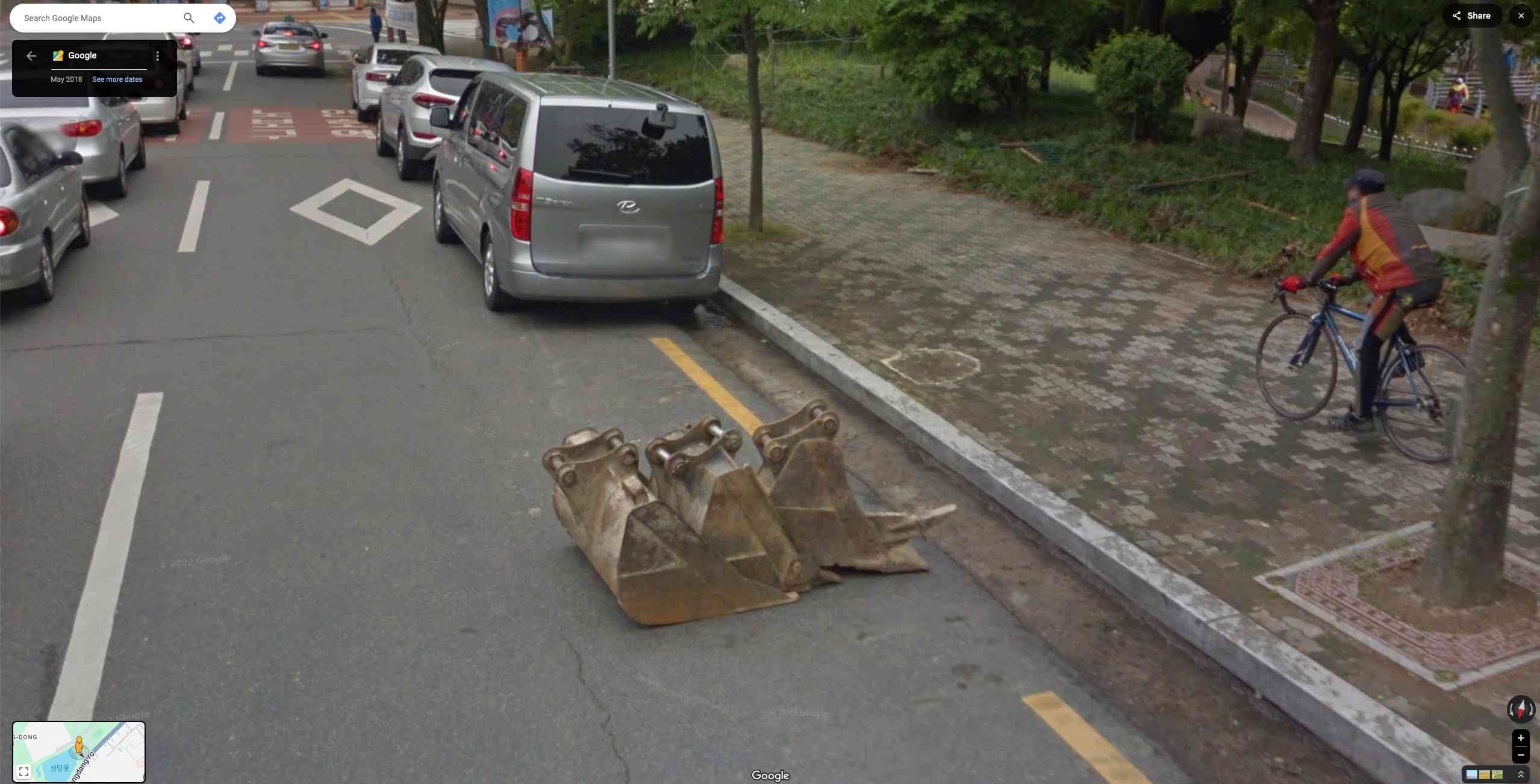 How to secure a parking space - STREETVIEWFUN