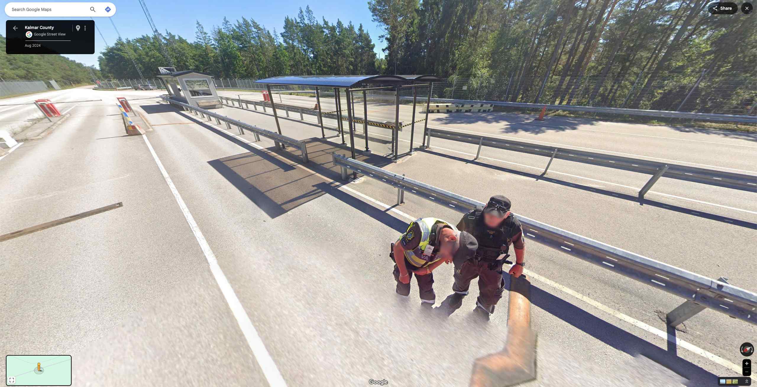 Google Street View tries to drive into a nuclear power plant - STREETVIEWFUN