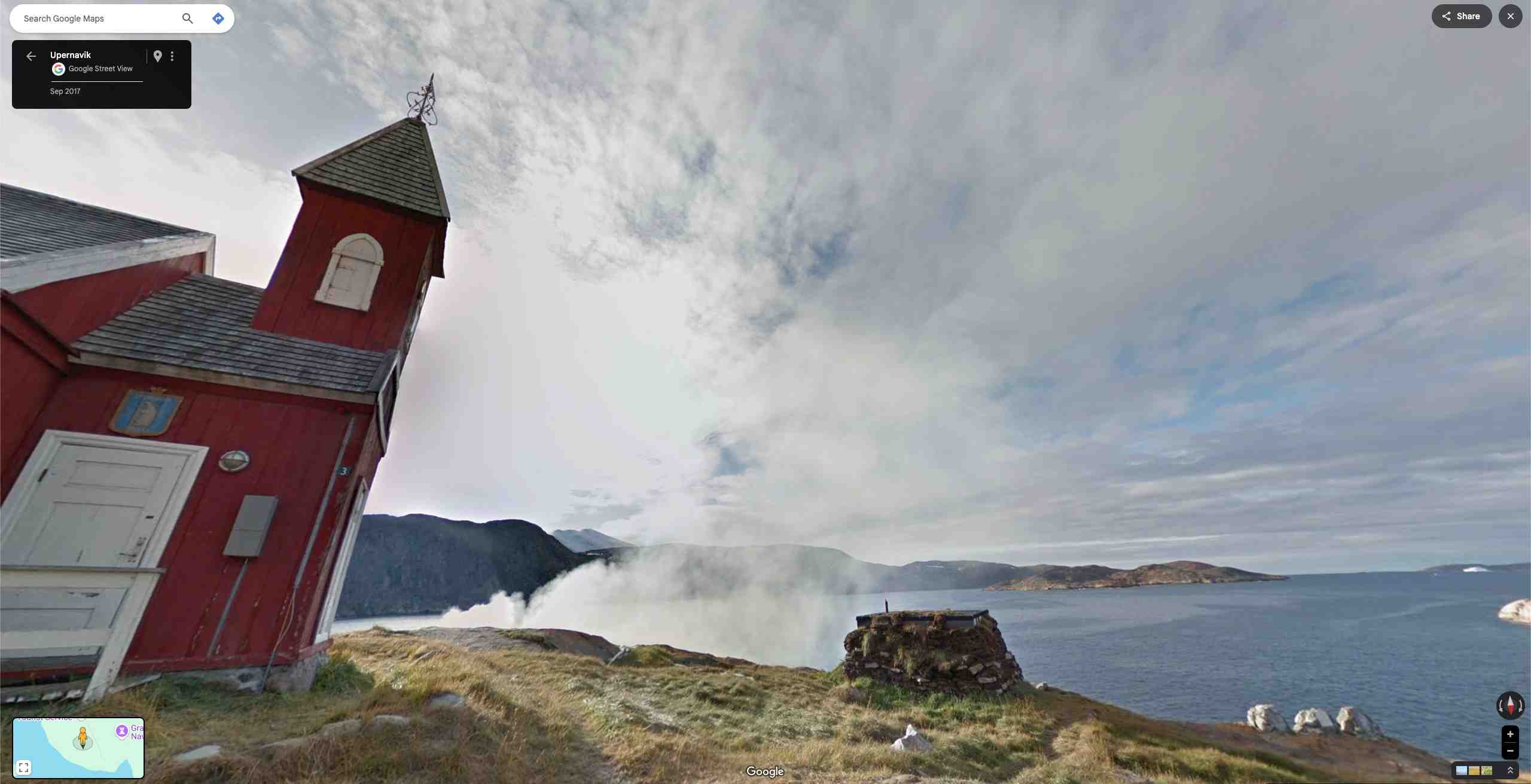 Something is burning - STREETVIEWFUN