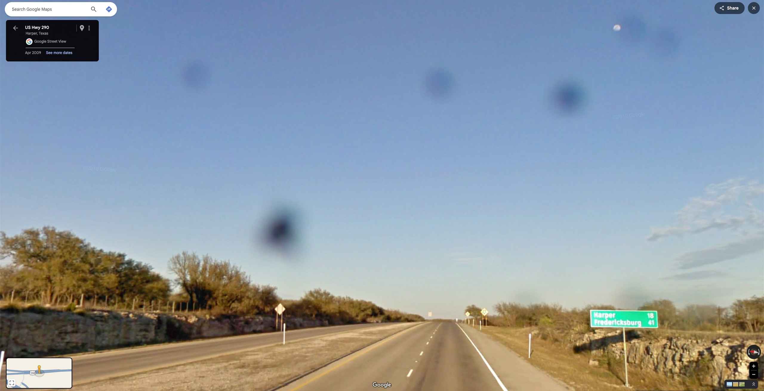 Look it’s a moon (rare) - STREETVIEWFUN