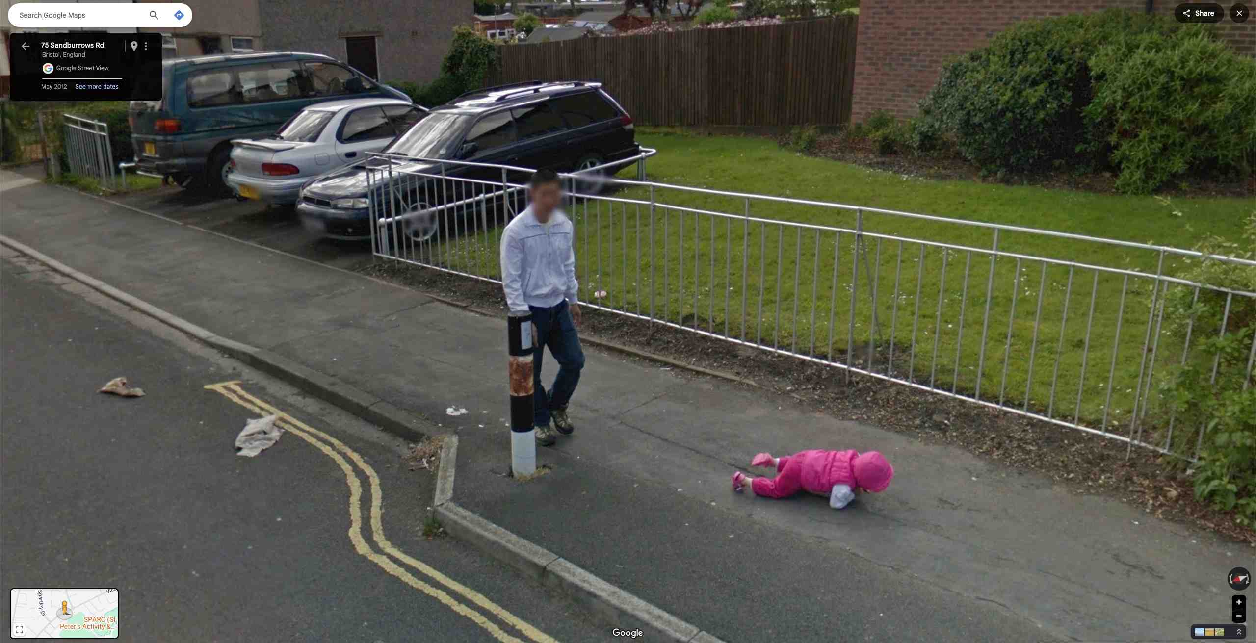 Take a baby for a walk - STREETVIEWFUN