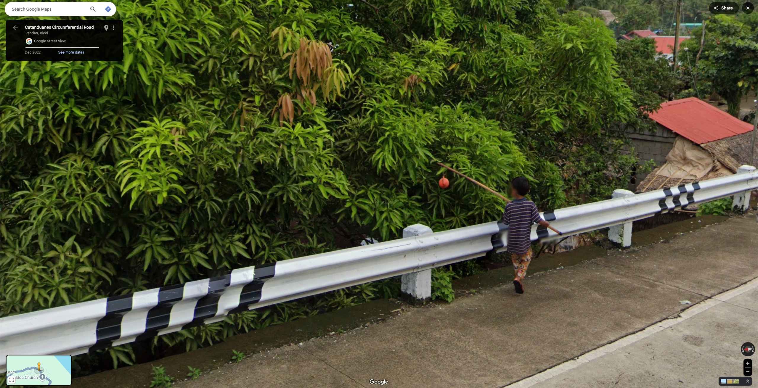What is this kid doing? - STREETVIEWFUN