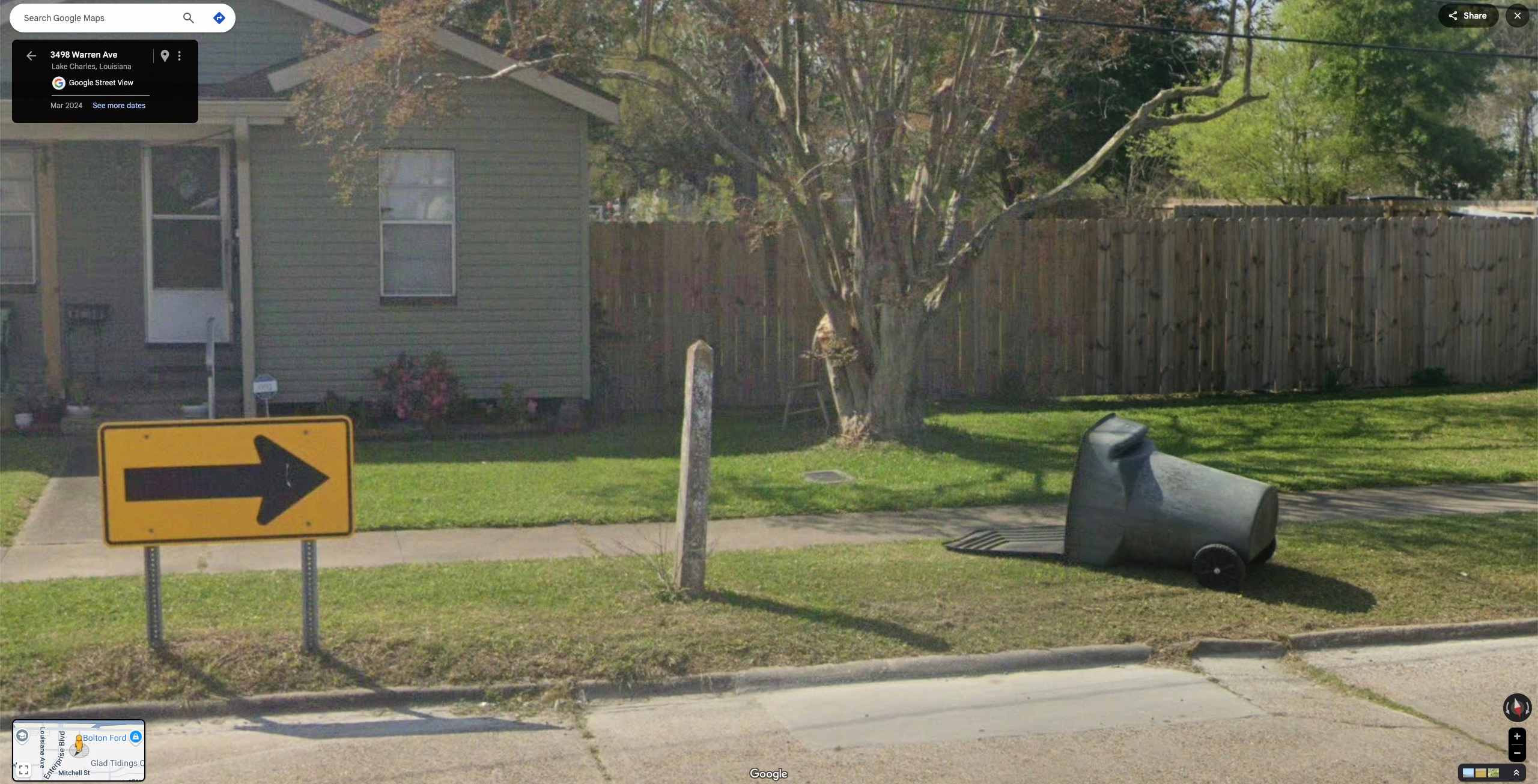 Fainted bin! again... - STREETVIEWFUN