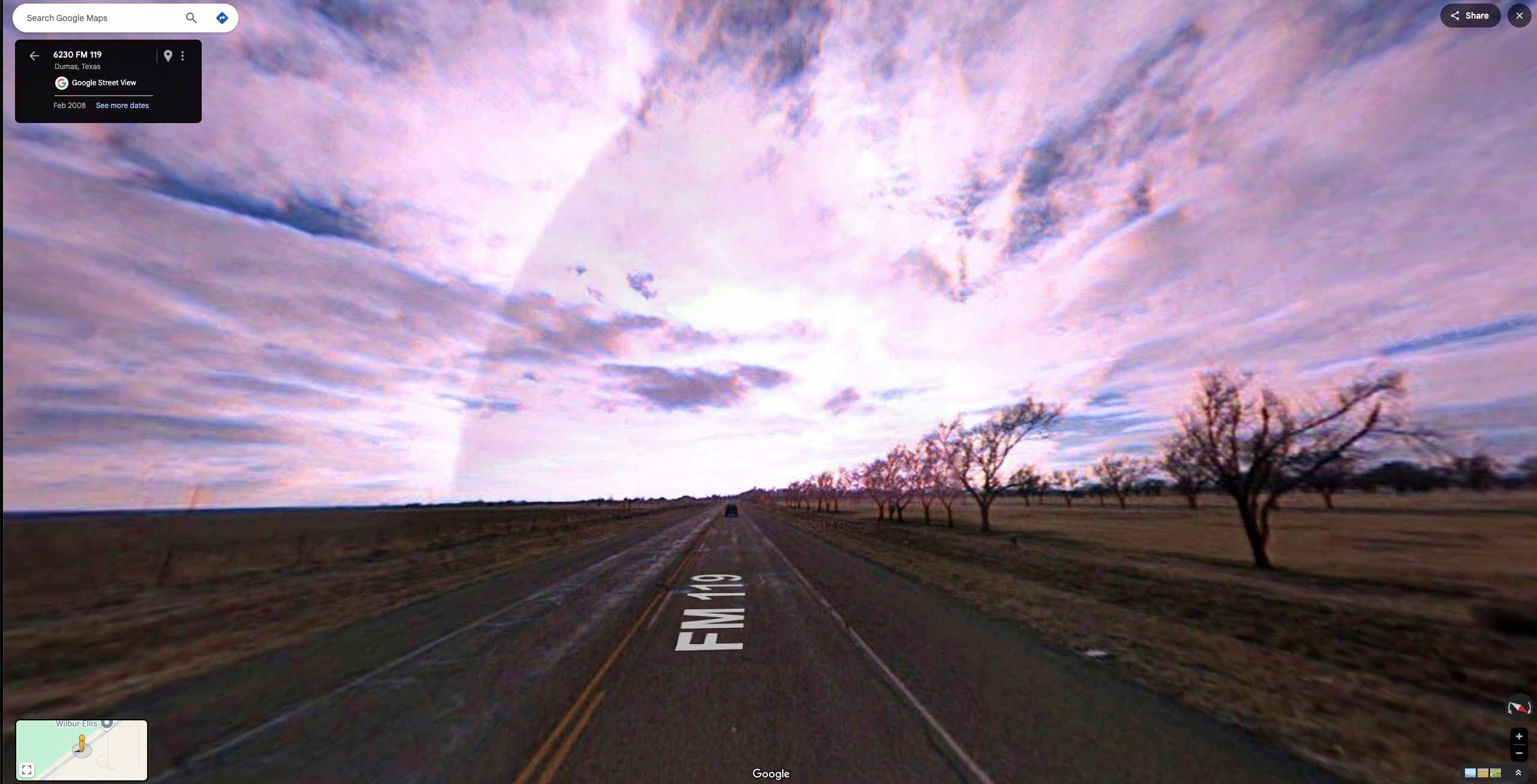 Purple Sky - STREETVIEWFUN