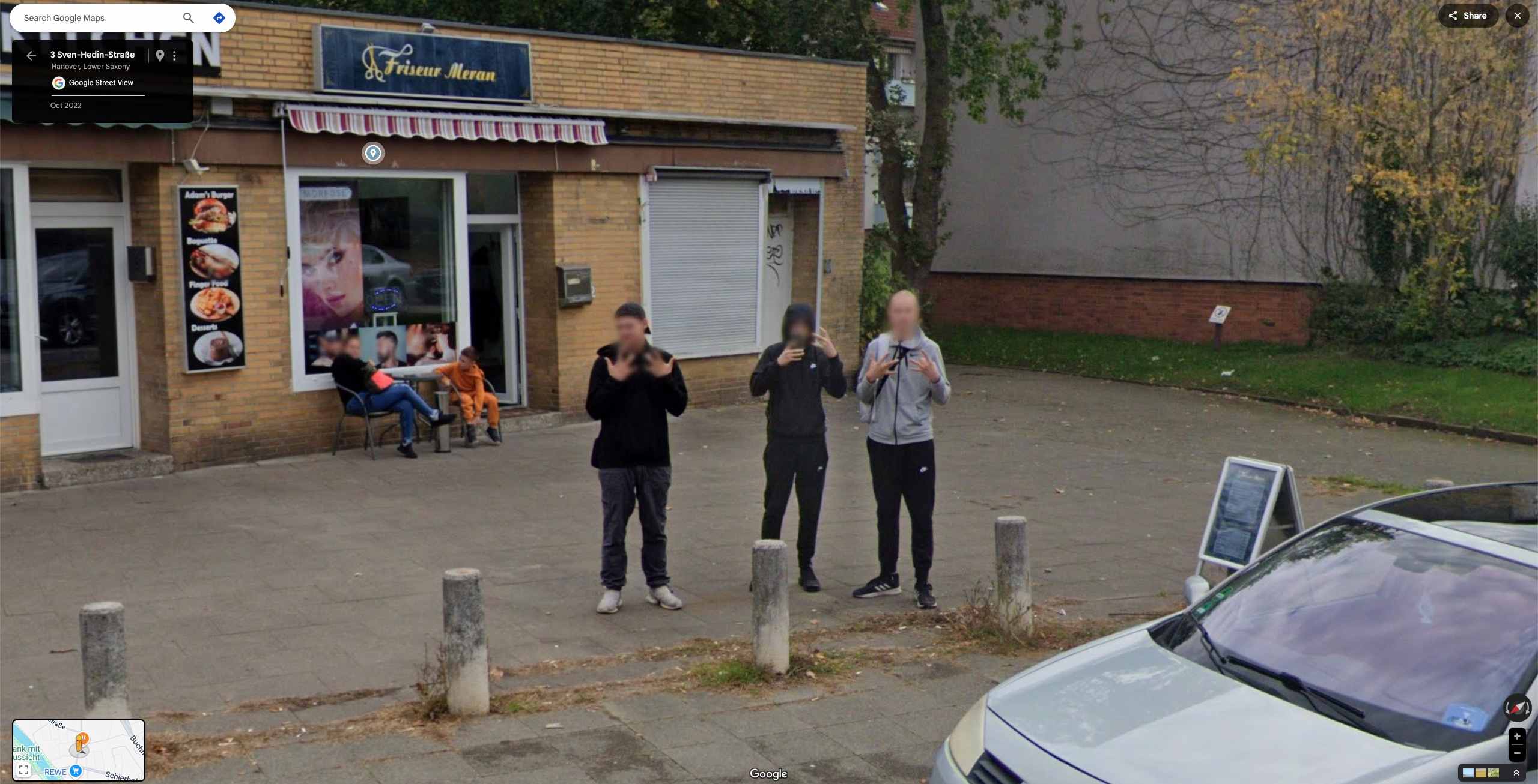 German greetings for google - STREETVIEWFUN