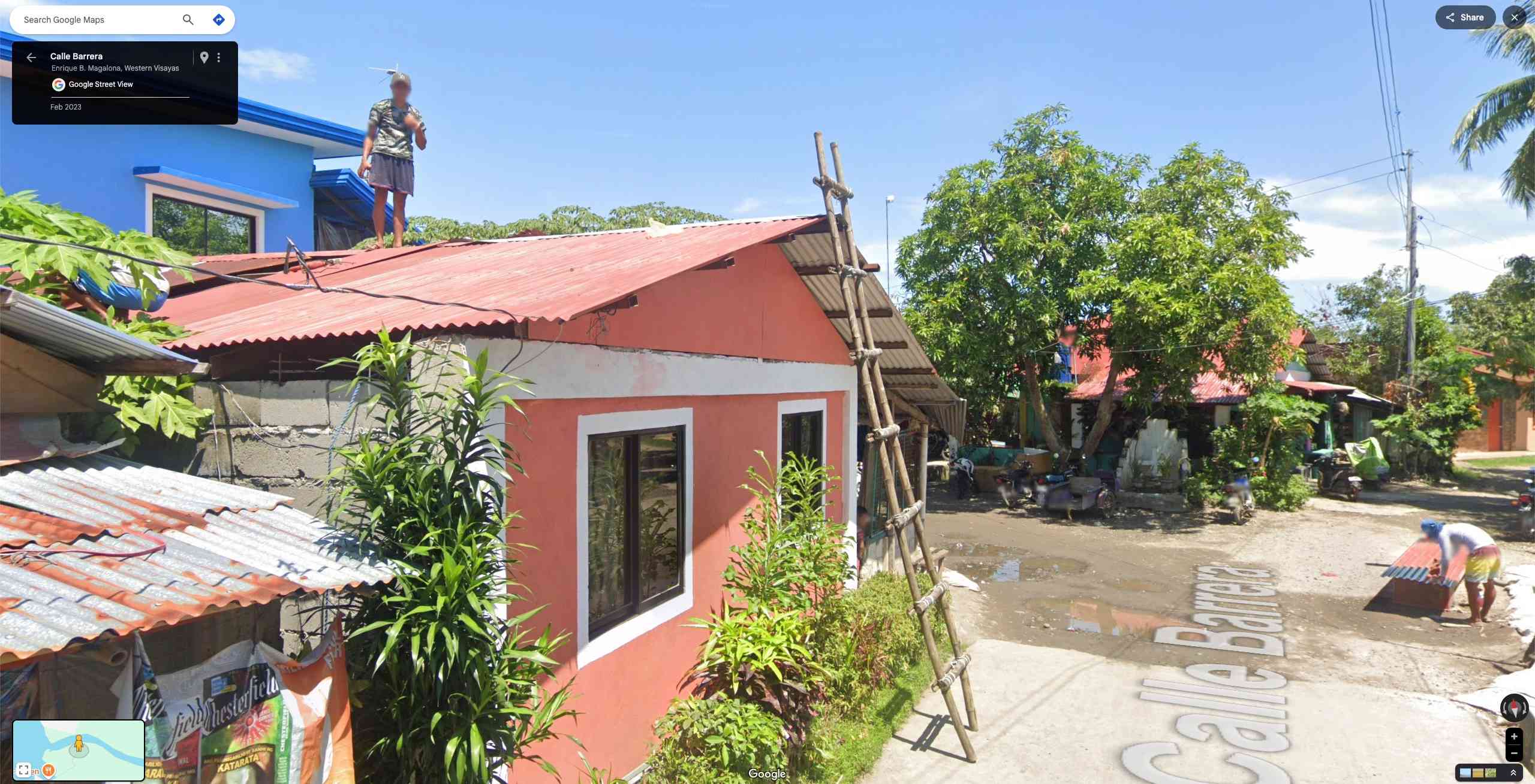 Looking down at Google - STREETVIEWFUN