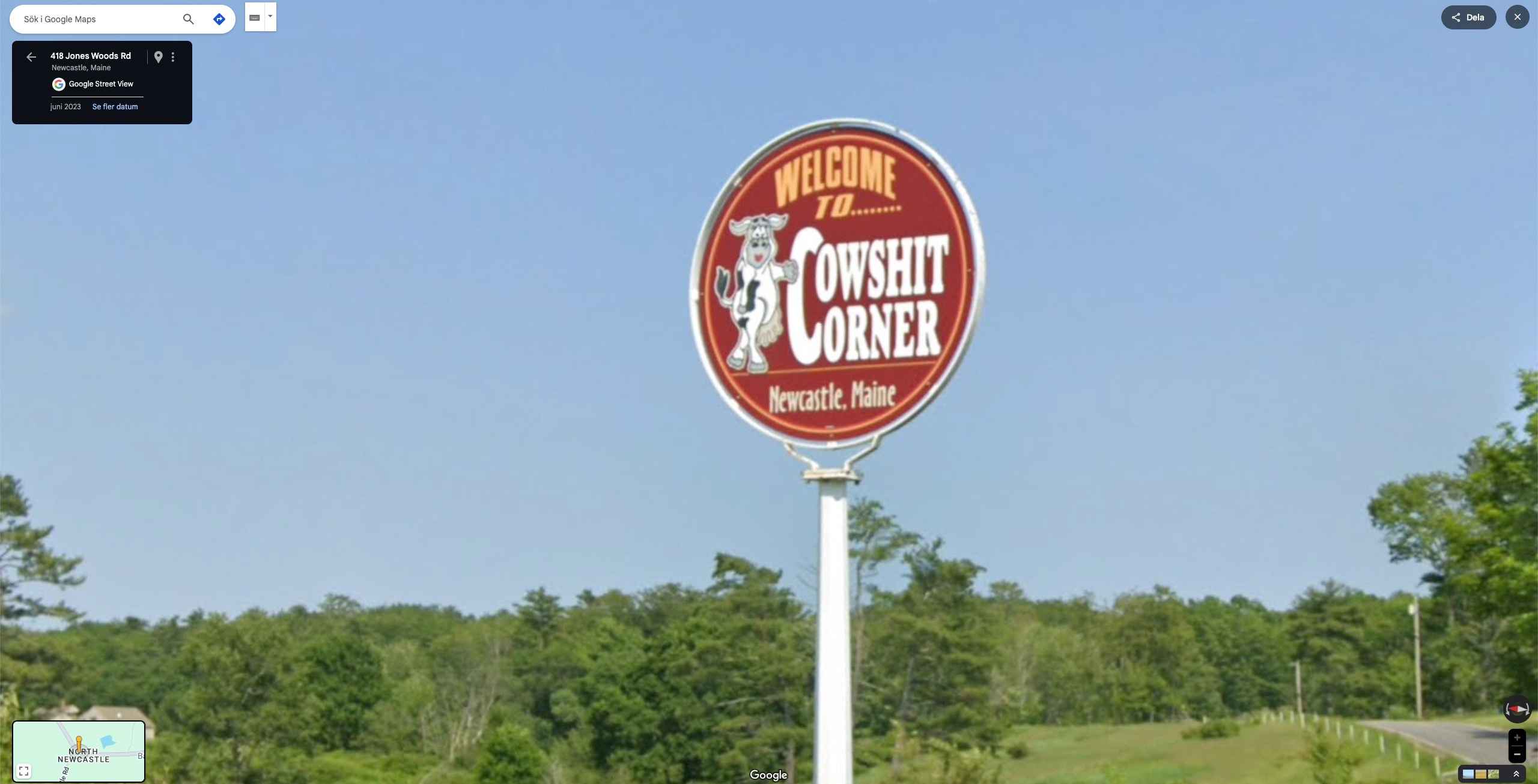 Welcome to Cow$#!T Corner - STREETVIEWFUN