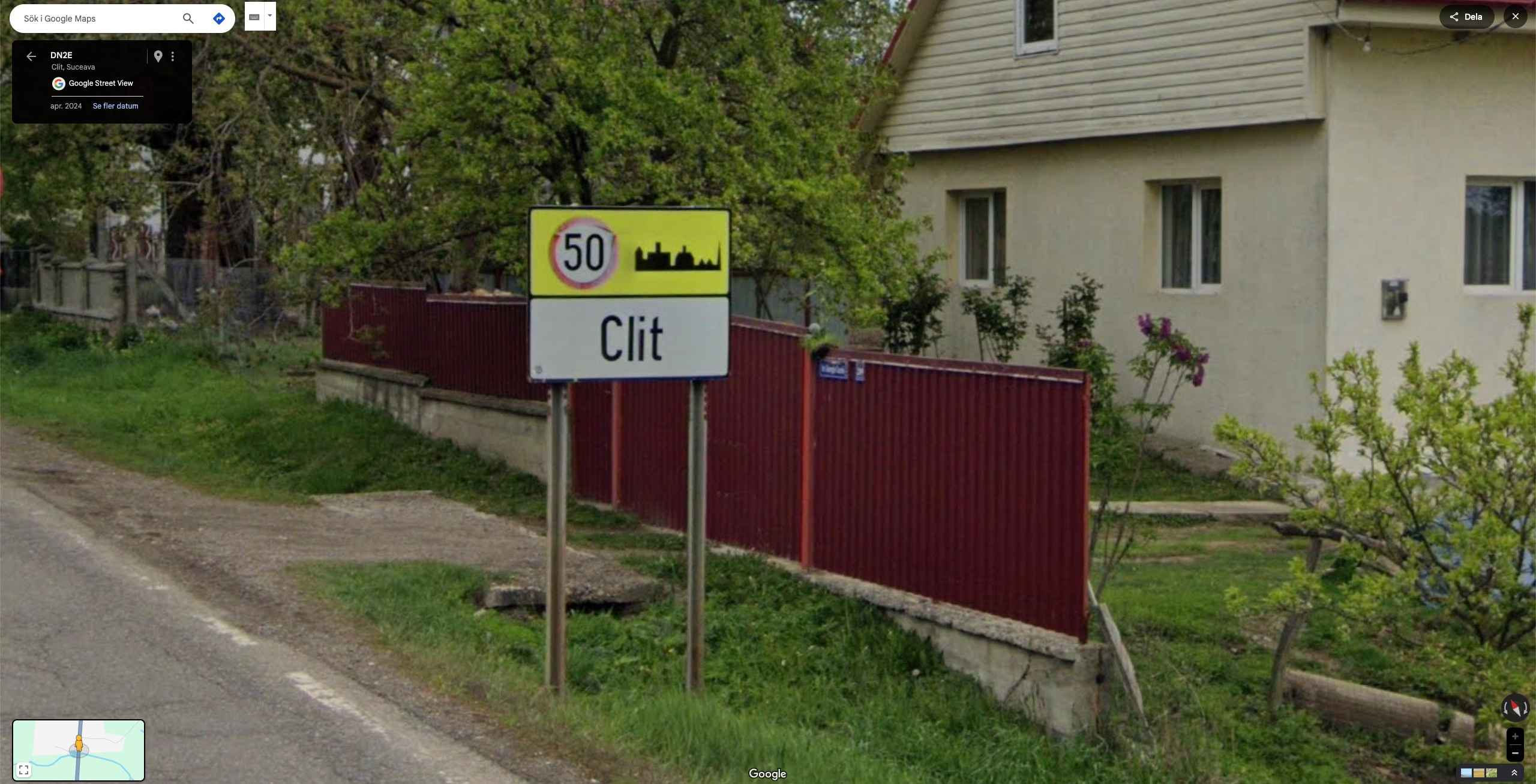Only one way into this town - STREETVIEWFUN