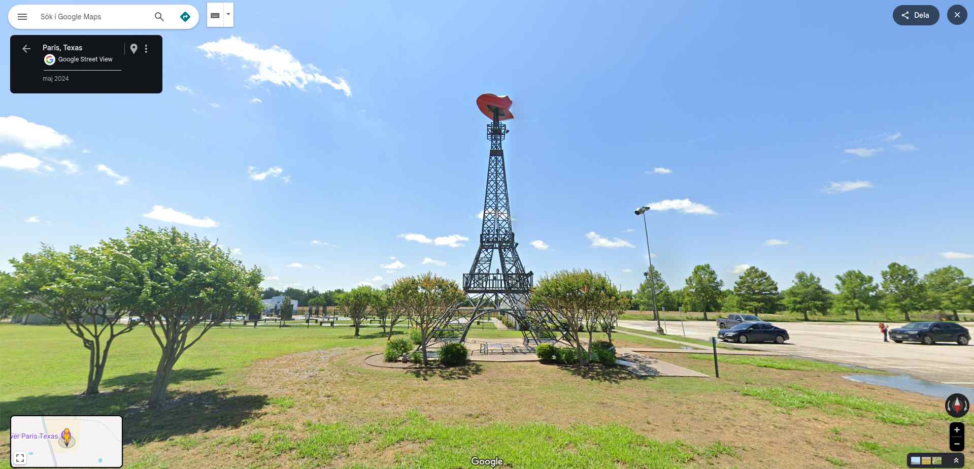 Eiffel Tower in Texas - STREETVIEWFUN