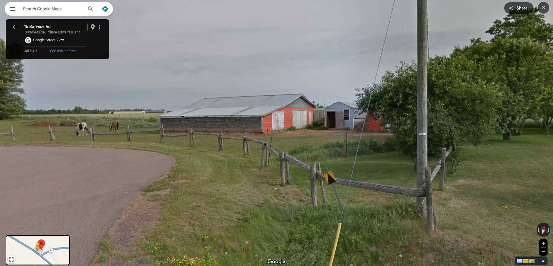 Road sign with a triangle for something unknown - STREETVIEWFUN