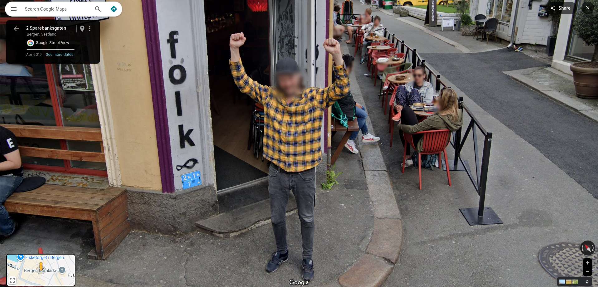 Happy to see google - STREETVIEWFUN