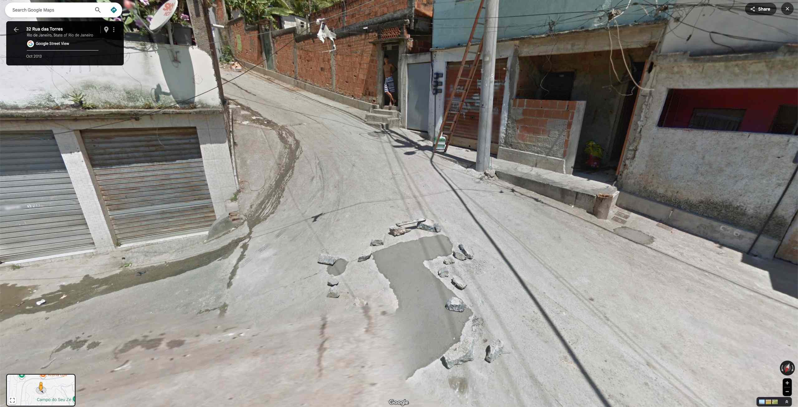 What is asphalt pothole repair like in Brazil? - STREETVIEWFUN