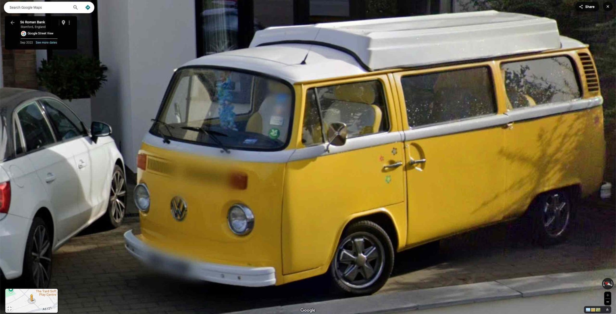 Yellow Camper - STREETVIEWFUN