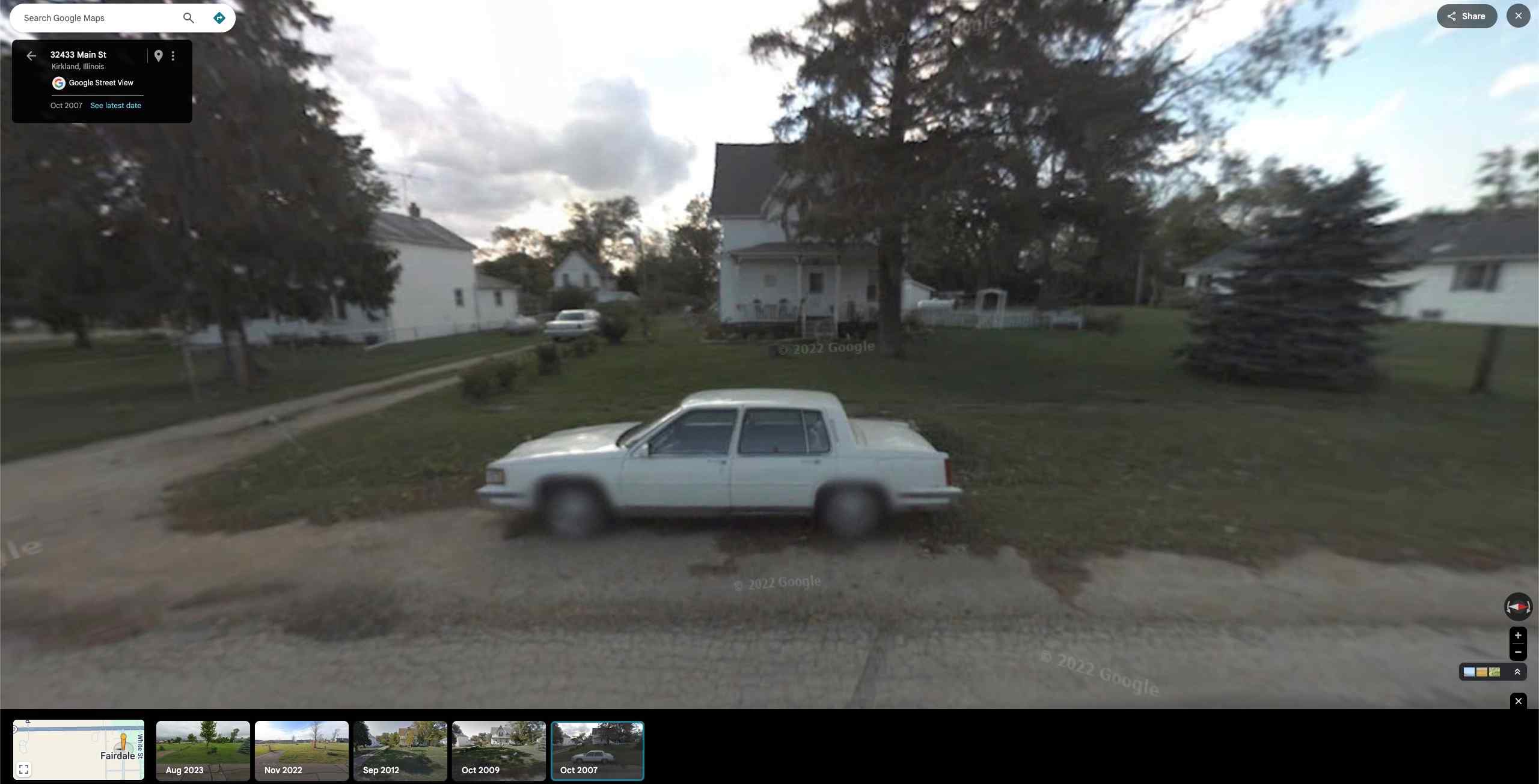 Blurred Wheels in fairdale Illinois - STREETVIEWFUN