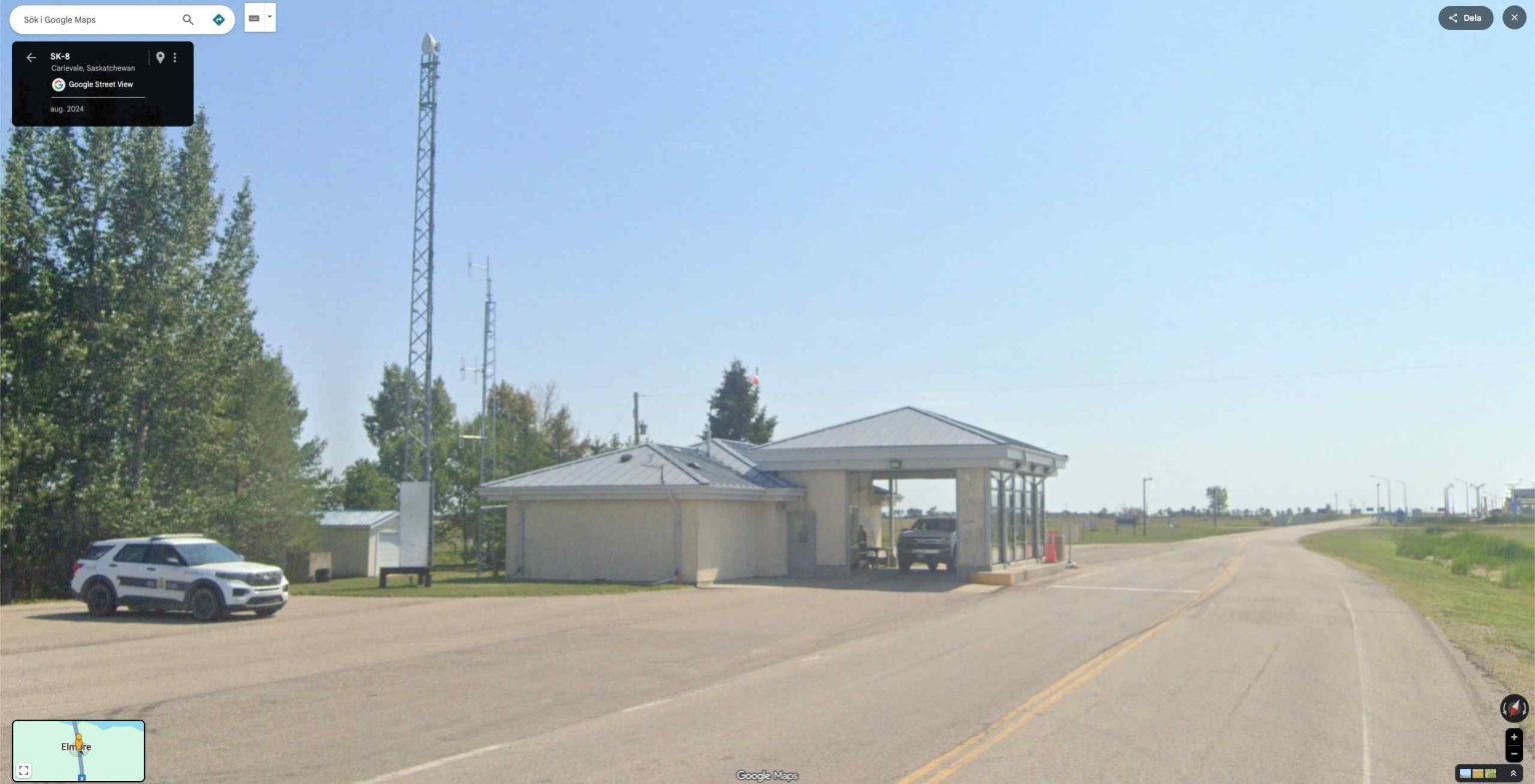 Canadian border to North Dakota, USA - STREETVIEWFUN